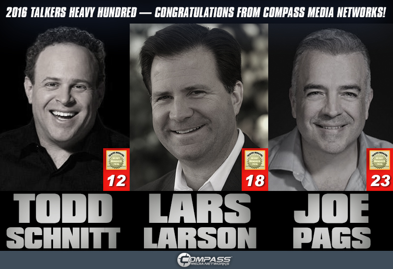 Schnitt, Larson, and Pags honored with 2016 TALKERS Heavy Hundred ...